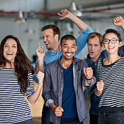 Way to go, team! | Buy Stock Photo on PeopleImages, Picture And Royalty ...