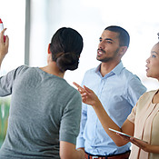 Putting ideas into practice | Buy Stock Photo on PeopleImages, Picture ...