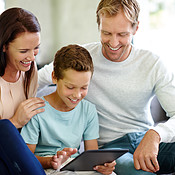 Connecting as a family | Buy Stock Photo on PeopleImages, Picture And ...