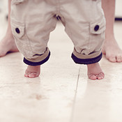 Taking those tentative first steps... | Buy Stock Photo on PeopleImages ...