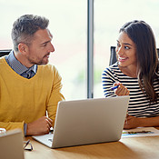 Successful people build each other up | Buy Stock Photo on PeopleImages ...