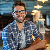 Living his life with a smile | Buy Stock Photo on PeopleImages, Picture ...