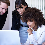 Getting the job done with teamwork | Buy Stock Photo on PeopleImages ...