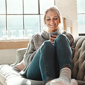 Let's see who's up for a chat | Buy Stock Photo on PeopleImages ...