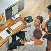 Mocking up design ideas | Buy Stock Photo on PeopleImages, Picture And Royalty Free Image. Pic ...