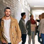 Cool guy on campus | Buy Stock Photo on PeopleImages, Picture And ...