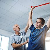 Try to relax your shoulders a bit | Buy Stock Photo on PeopleImages ...