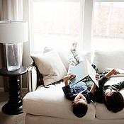 They could read that book over and over again | Buy Stock Photo on ...