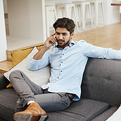 He's always available | Buy Stock Photo on PeopleImages, Picture And ...