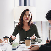 She knows how to simplify success for her team | Buy Stock Photo on ...