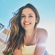 Brightening up your day with a smile | Buy Stock Photo on PeopleImages ...
