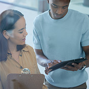 Having a quick rundown of their plans | Buy Stock Photo on PeopleImages ...