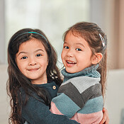 Your sister is your first best friend | Buy Stock Photo on PeopleImages ...