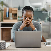 Delivering difficult news is never easy | Buy Stock Photo on ...