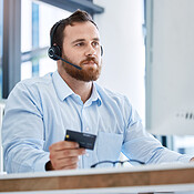 Waiting for payment confirmation | Buy Stock Photo on PeopleImages ...