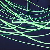 Data, networking and cyber space with an abstract concept of computer ...