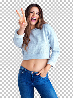 Studio shot of a beautiful young woman posing isolated on a png ...