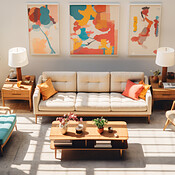 Beautiful spacious lounge. Luxury living. Modern interior design ...