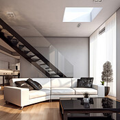 Beautiful spacious lounge. Luxury living. Modern interior design ...