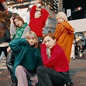 City, urban fashion and Japanese friends with gen z, youth culture and ...