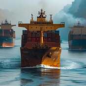 Cargo ship, Ocean and container for trade, transport, and economics ...