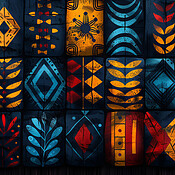 Tribal, African art and abstract with pattern for cultural mural, print ...