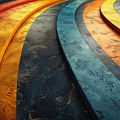 Color, stairs and abstract of illustration of texture for retro graphic ...