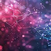 Abstract, polygonal and technology background for internet structure ...