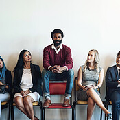 Setting himself apart from the crowd | Buy Stock Photo on PeopleImages ...