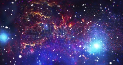 Galaxy, outer space and nebula universe background in night sky, solar ...