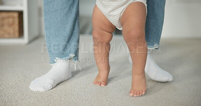 Legs, baby learning to walk with parents and growth, development and ...