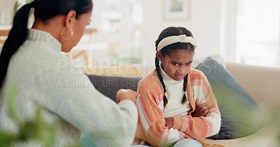 Discipline, mother lecture and child bad behaviour with tantrum and ...