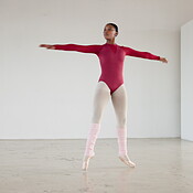 Woman, ballet and dancer spinning around in studio on point feet for ...