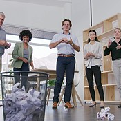 Nothing like some friendly competition to boost office camaraderie ...