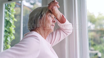 Sad, bed and senior man back at a retirement and nursing home with depression and grief from ...