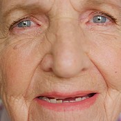 Senior woman, retirement face portrait and dementia patient, grandma ...