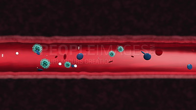 Closeup, veins and anatomy with artery, biology and disease with human ...