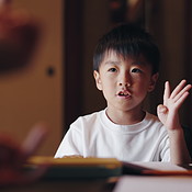 Homework, counting and Asian children with parents in home for maths ...